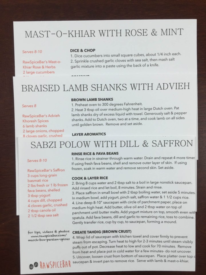 RawSpiceBar Monthly Spice Subscription Review - March 2015 - Hello ...