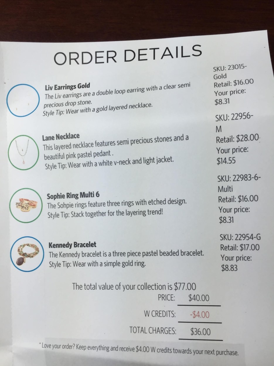 #Wantable Accessories Subscription Box Review - April 2015 - Hello Subscription