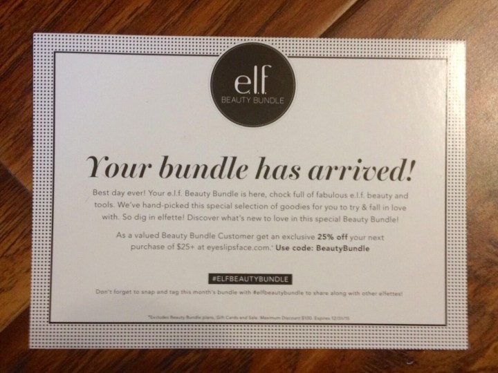 May 2015 e.l.f. Beauty Bundle Review - Hello Subscription