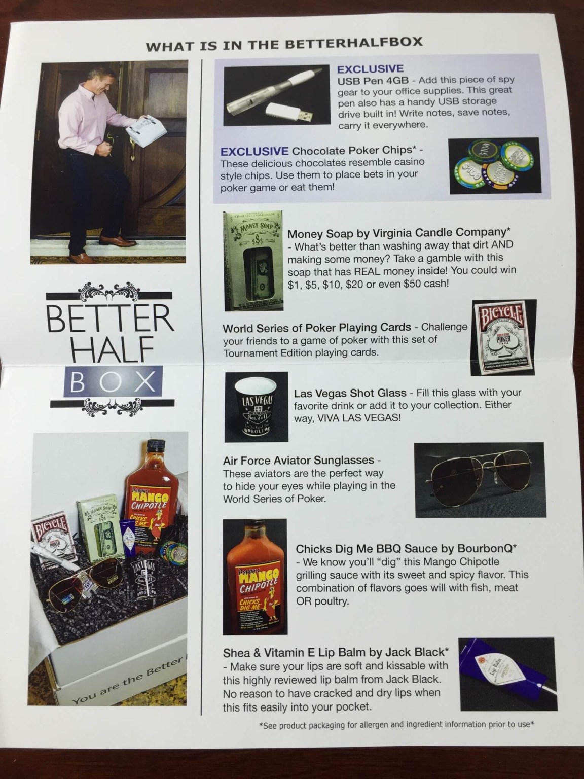 Better Half Box Review & Coupon - Mens Box - May 2015 - Hello Subscription