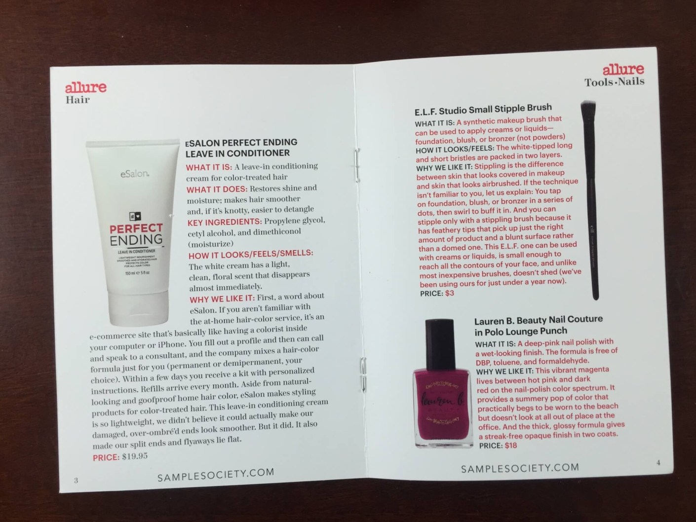 Allure Sample Society Subscription Box Review - June 2015 - Hello ...
