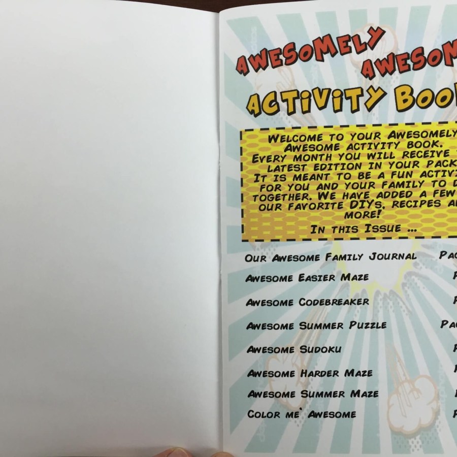 Awesome Pack Subscription Box Review - June 2015 - Hello Subscription