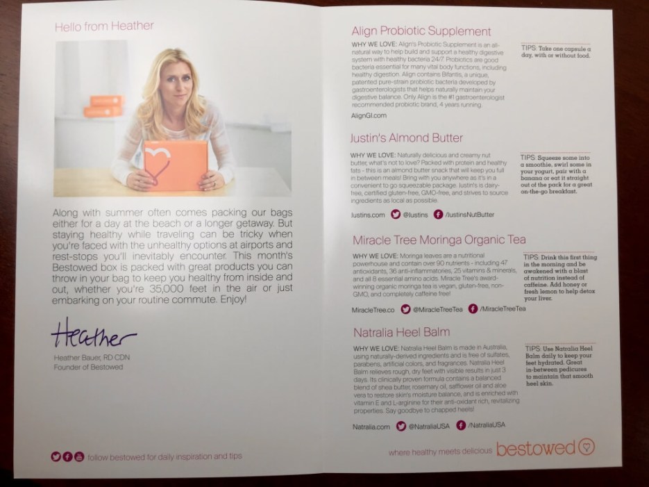 July 2015 Bestowed Subscription Box Review + Coupon + Giveaway - Hello ...