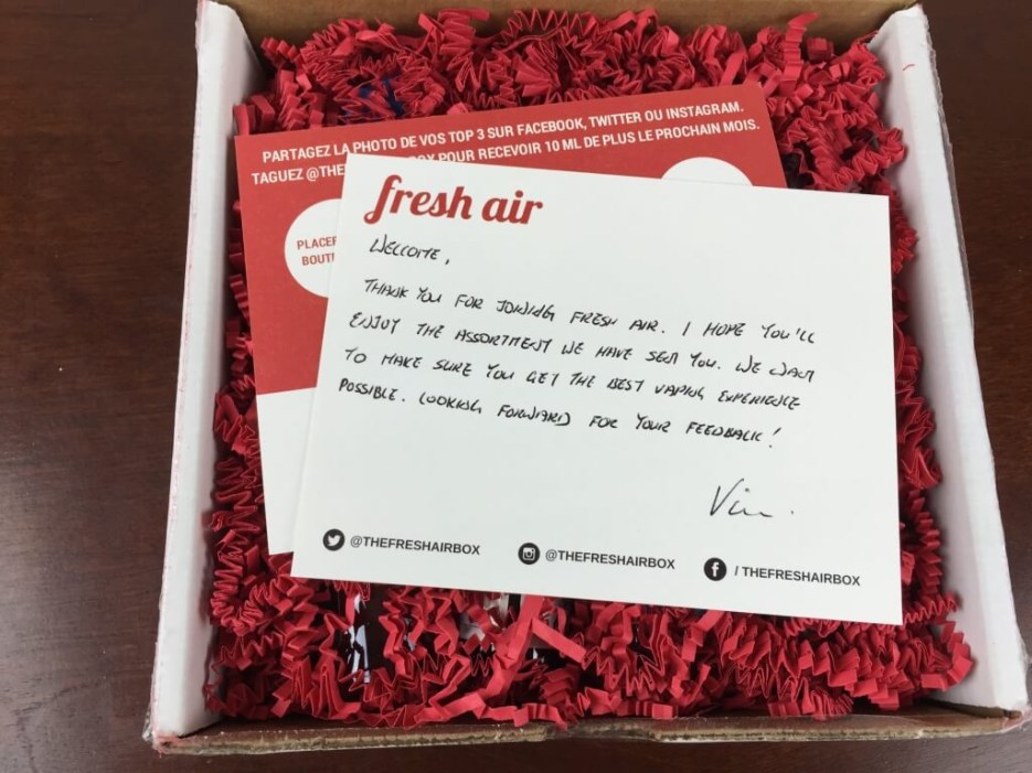 Fresh Air Box E-Juice Subscription Box Review - July 2015 - Hello ...
