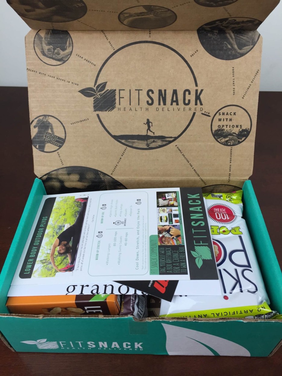 July 2015 Fit Snack Subscription Box Review & Coupon - Hello Subscription