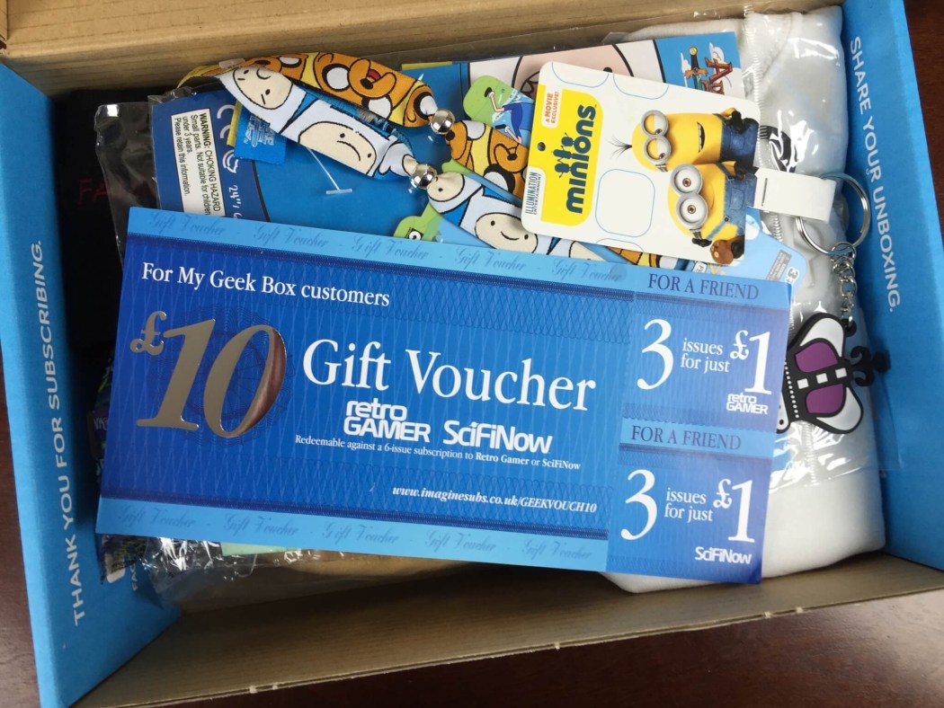 My Geek Box August 2015 Subscription Box Review - Hello Subscription