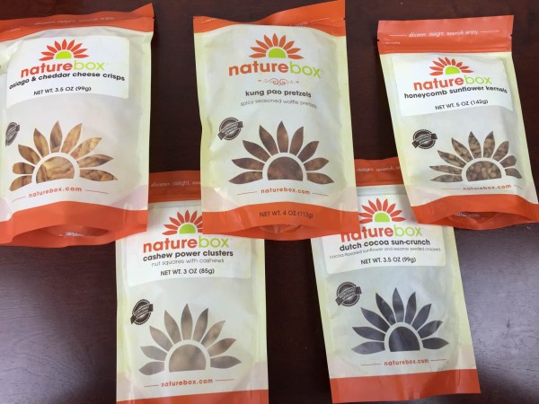 NatureBox August 2015 Subscription Box Review - Hello Subscription