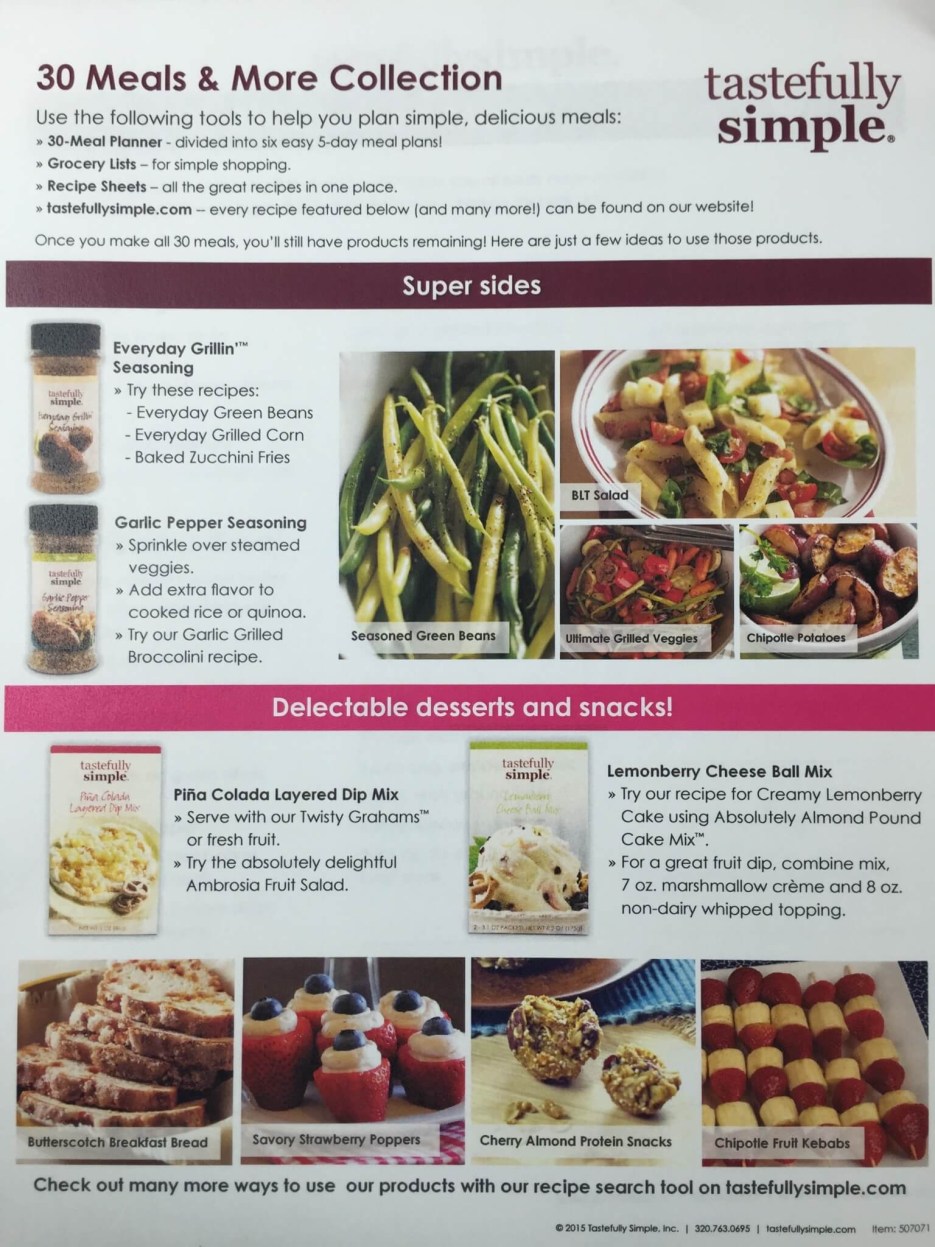 TS to You by Tastefully Simple Subscription Box Review - Spring/Summer ...