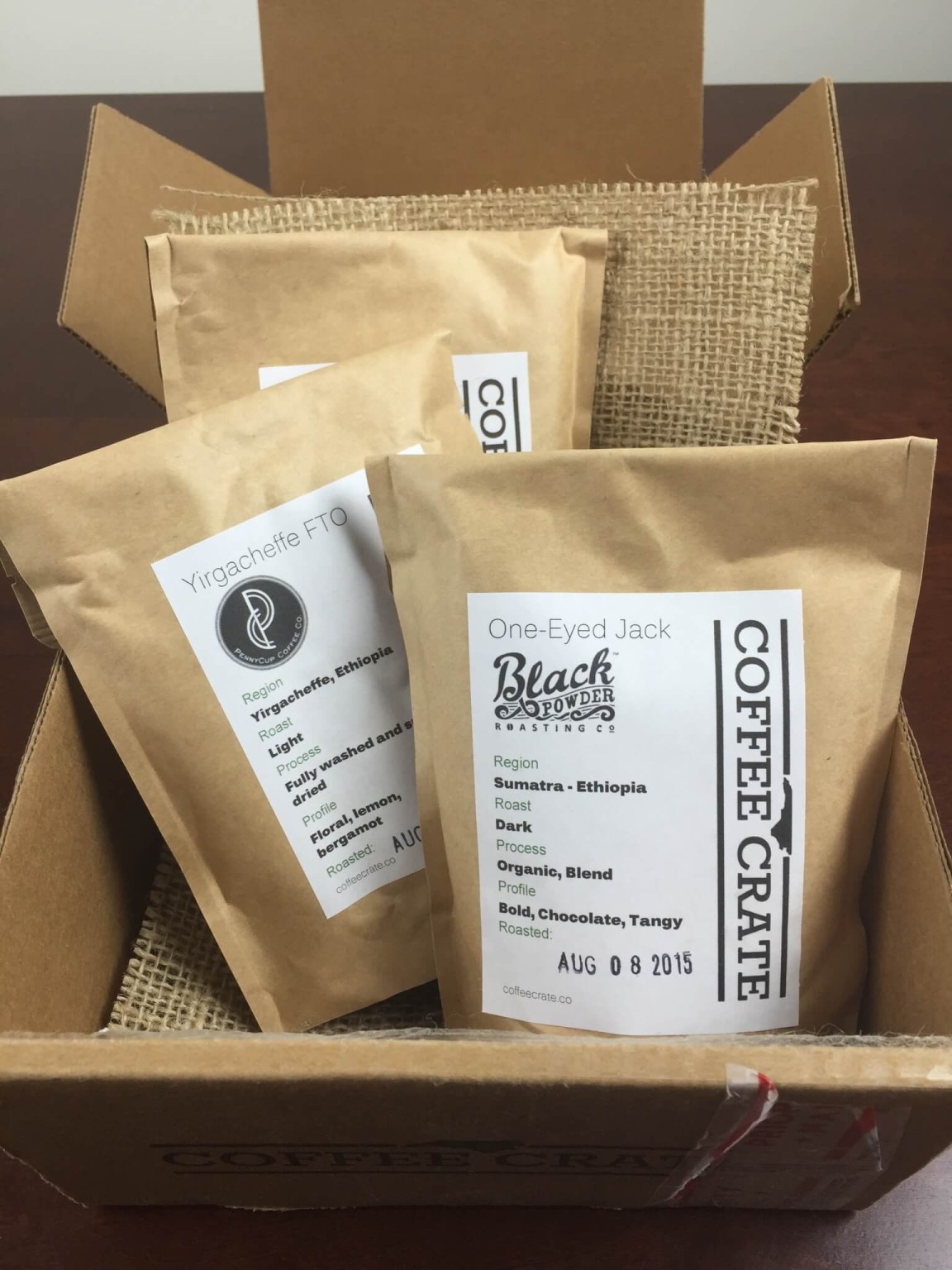 Coffee Crate Subscription Box Review & Coupon - August 2015 - Hello ...