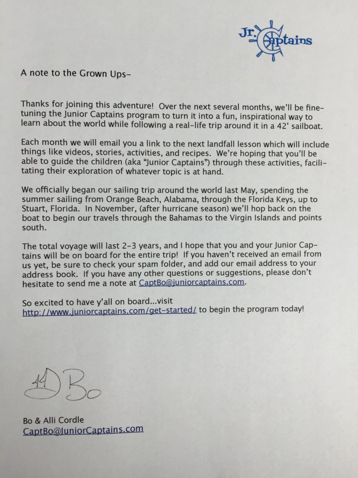 Junior Captains Subscription Box Review & Coupon - Box #1 - Hello ...