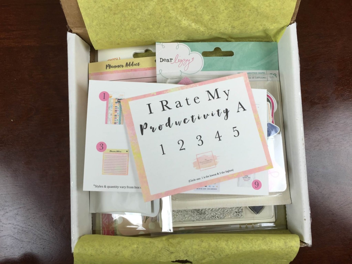 The Planner Addict Box September 2015 Subscription Box Review - Hello ...