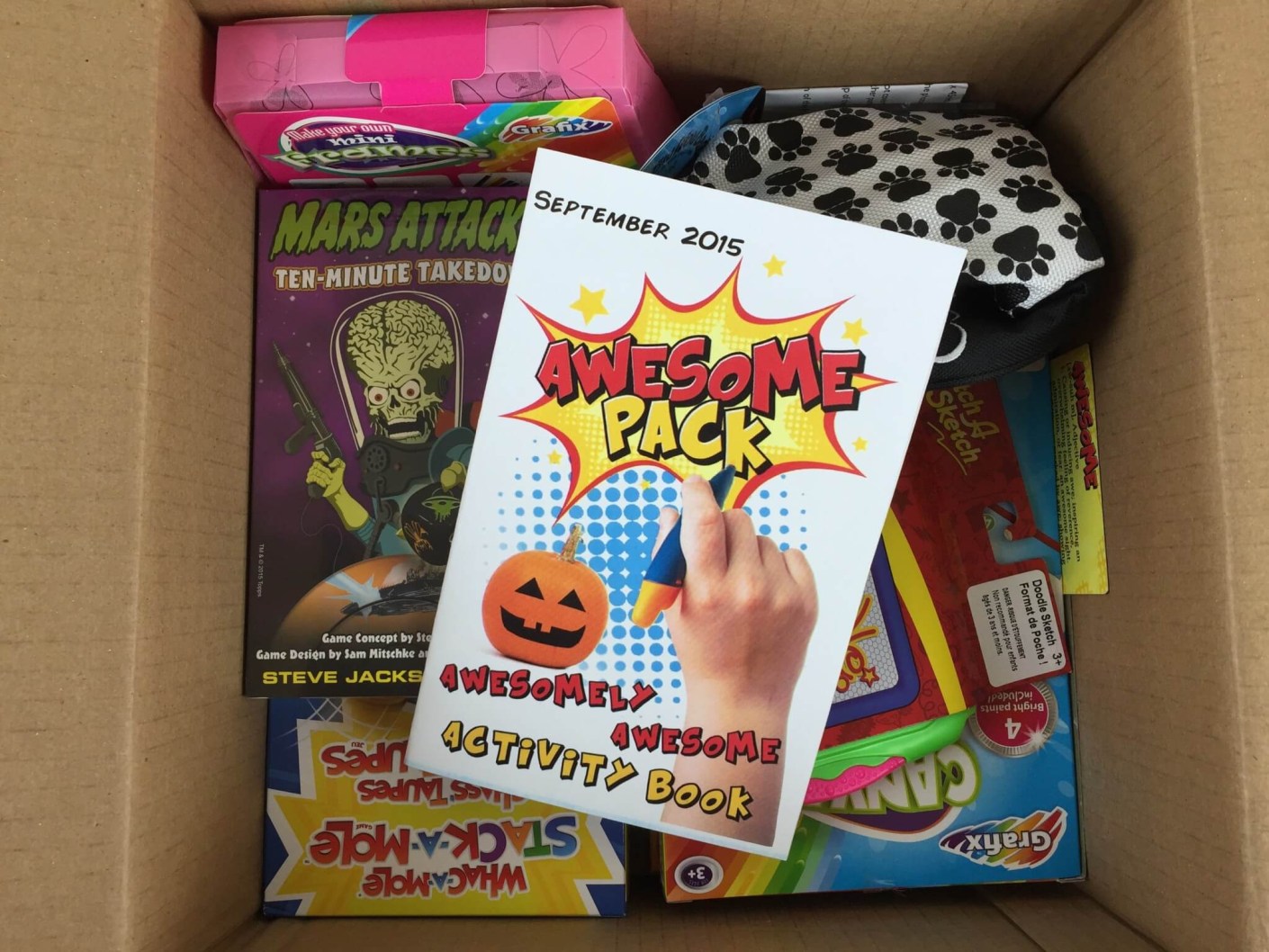 Awesome Pack Subscription Box Review - September 2015 - Hello Subscription