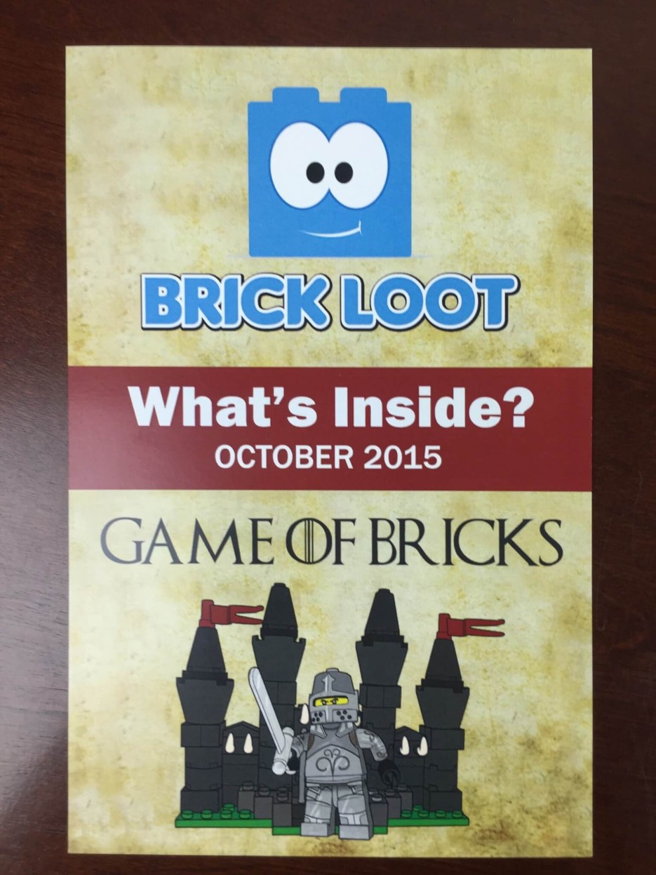 Brick Loot Subscription Box Review + Coupon - October 2015 - Hello ...