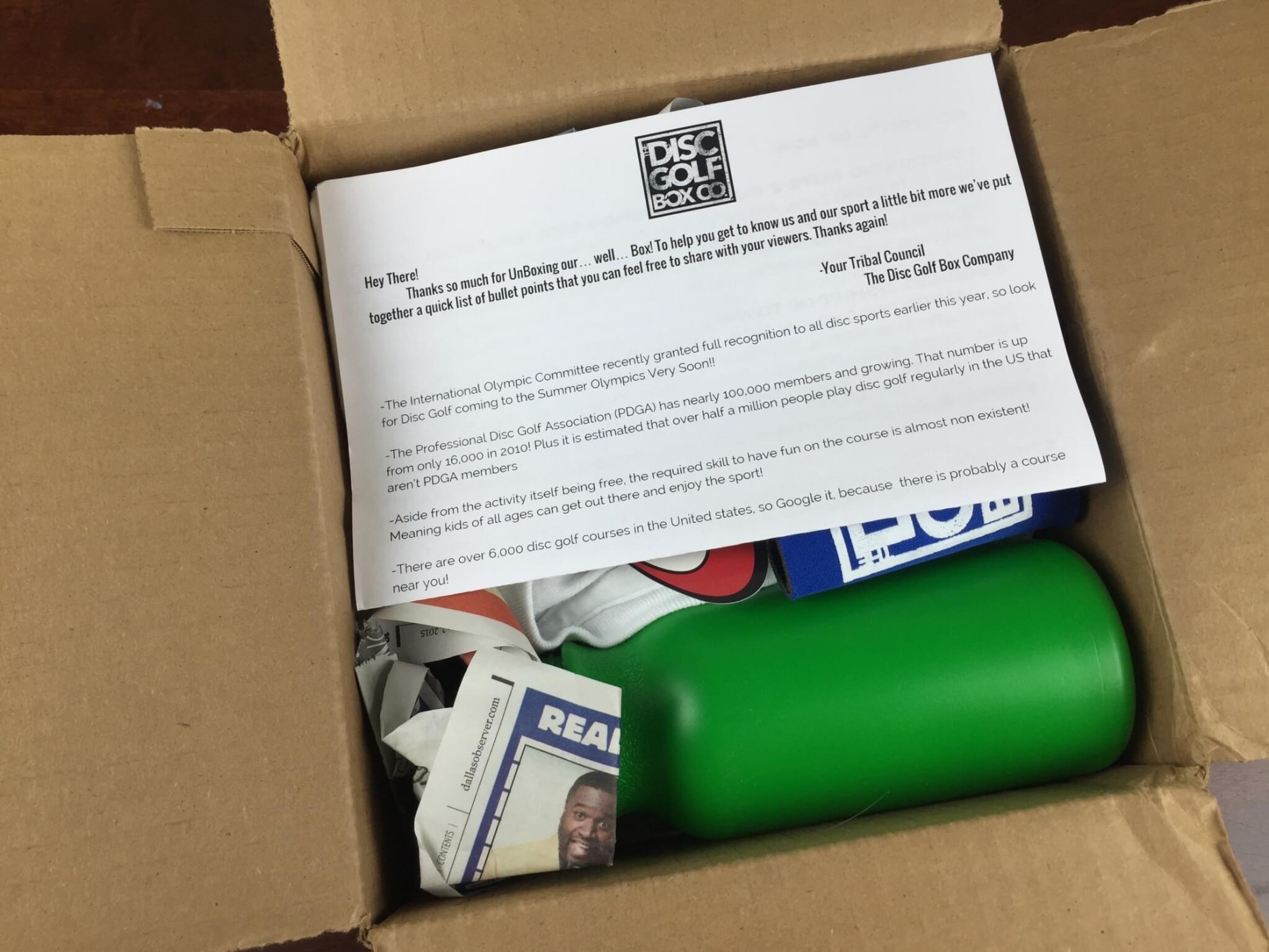 Disc Golf Box Co Subscription Box Review & Coupon - September 2015 ...