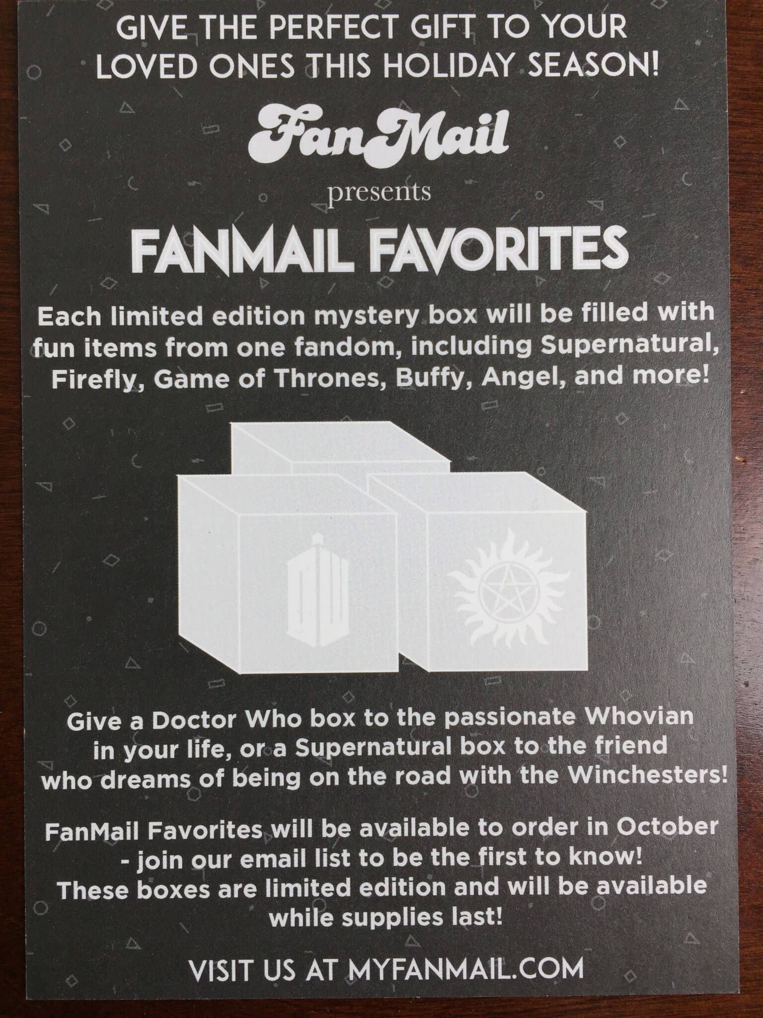 FanMail September 2015 Subscription Box Review - Hello Subscription