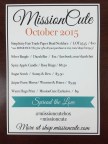 Mission Cute Subscription Box Review - October 2015 - Hello Subscription