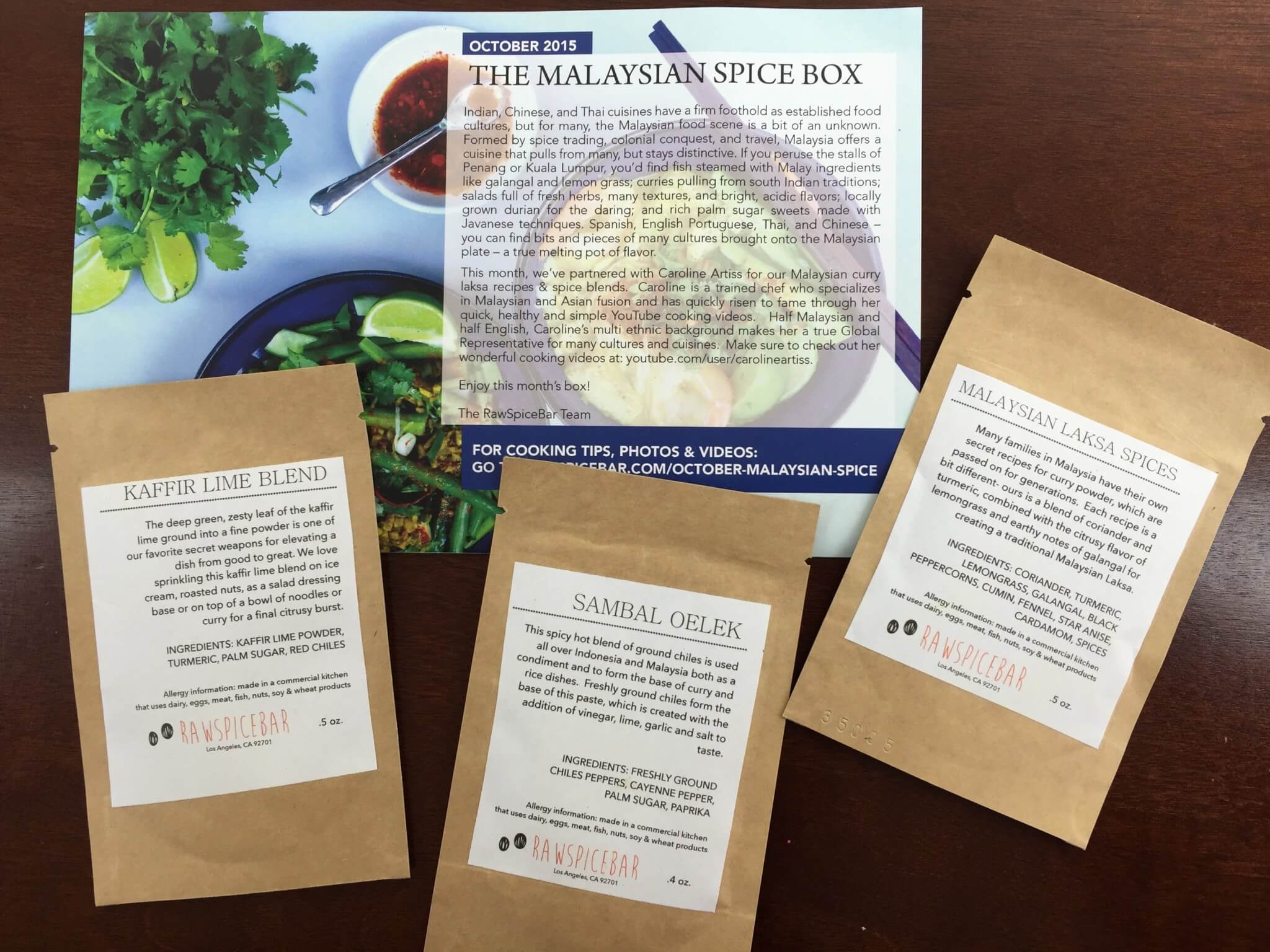 October 2015 RawSpiceBar Spice Subscription Review & Coupon - Hello ...