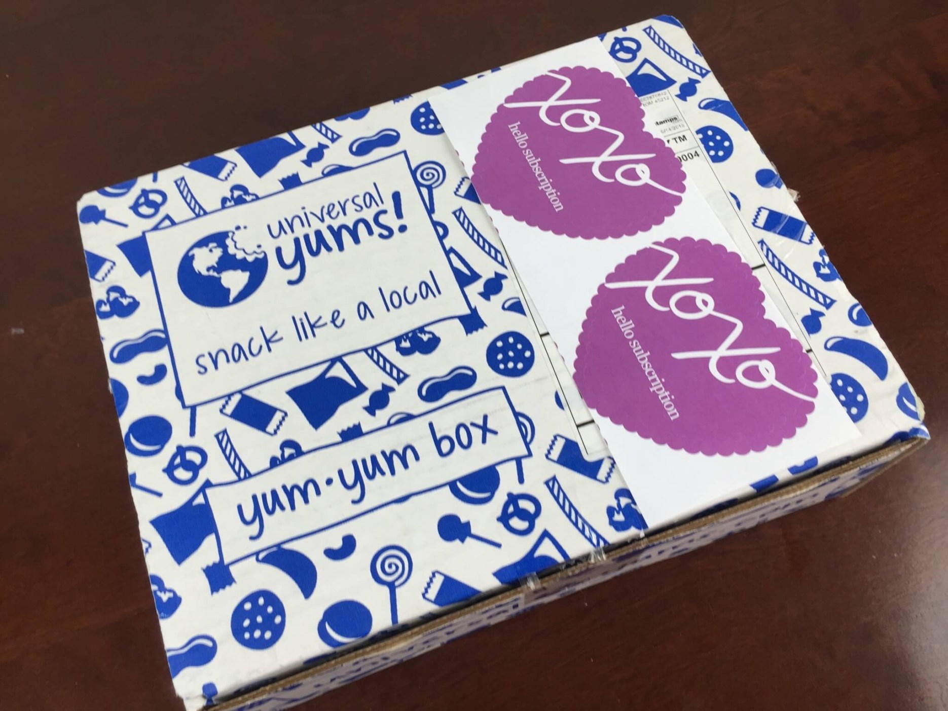 Universal Yums Subscription Box Review - October 2015 - Hello Subscription