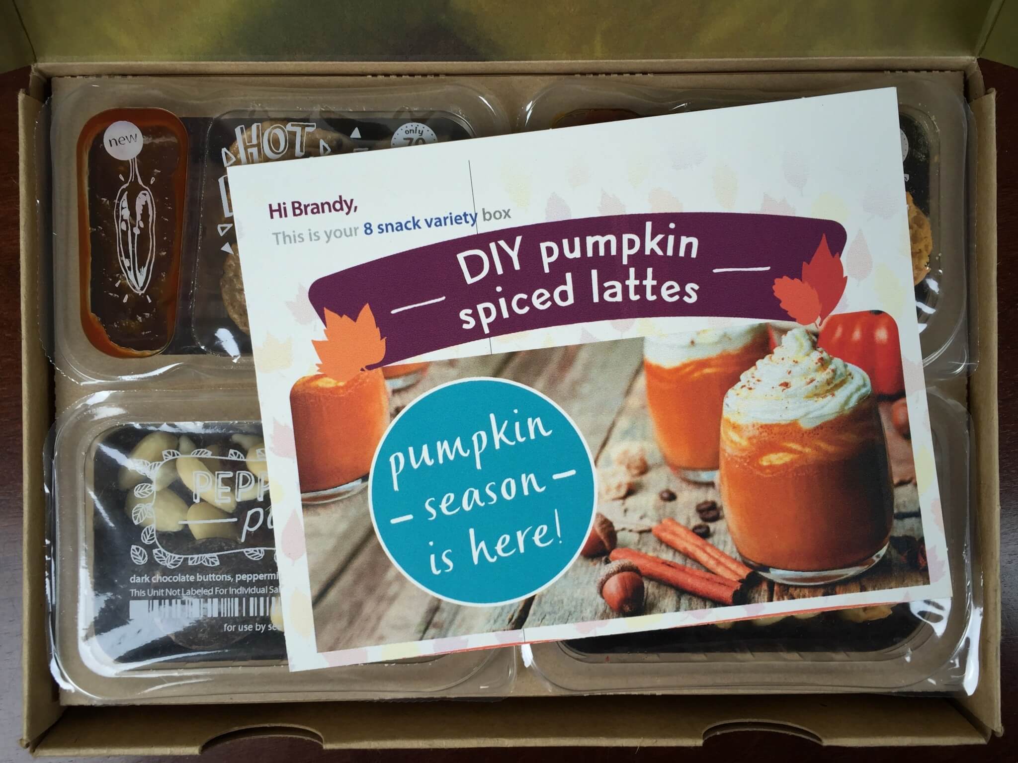 Graze December 2015 Snack Subscription Box Review & Free Trial Box ...
