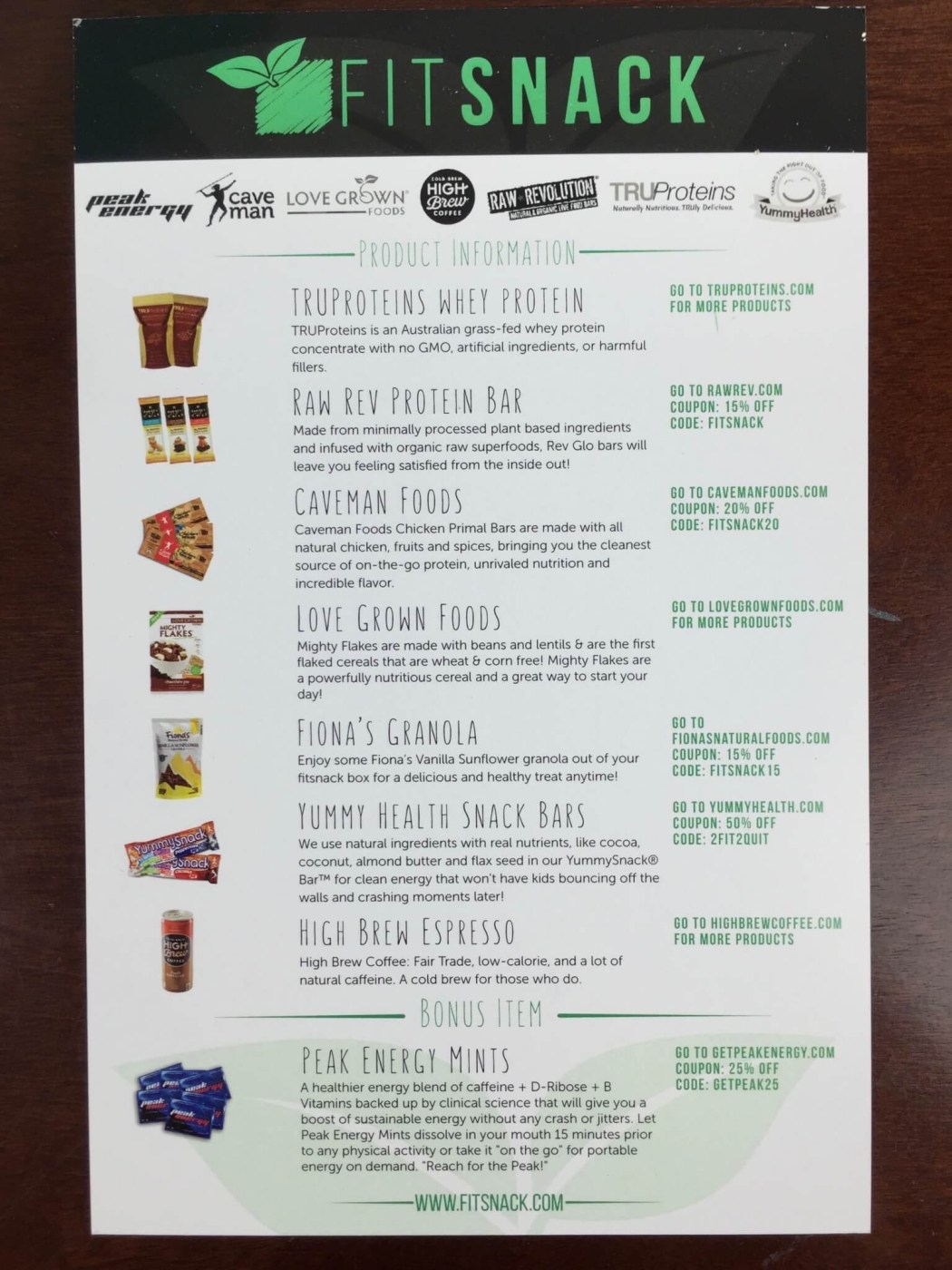 Fit Snack October 2015 Subscription Box Review & Coupon - Hello ...