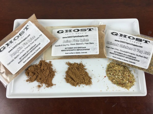 Ghost Spice Supply Subscription Review & Coupon - September 2015 - Hello Subscription