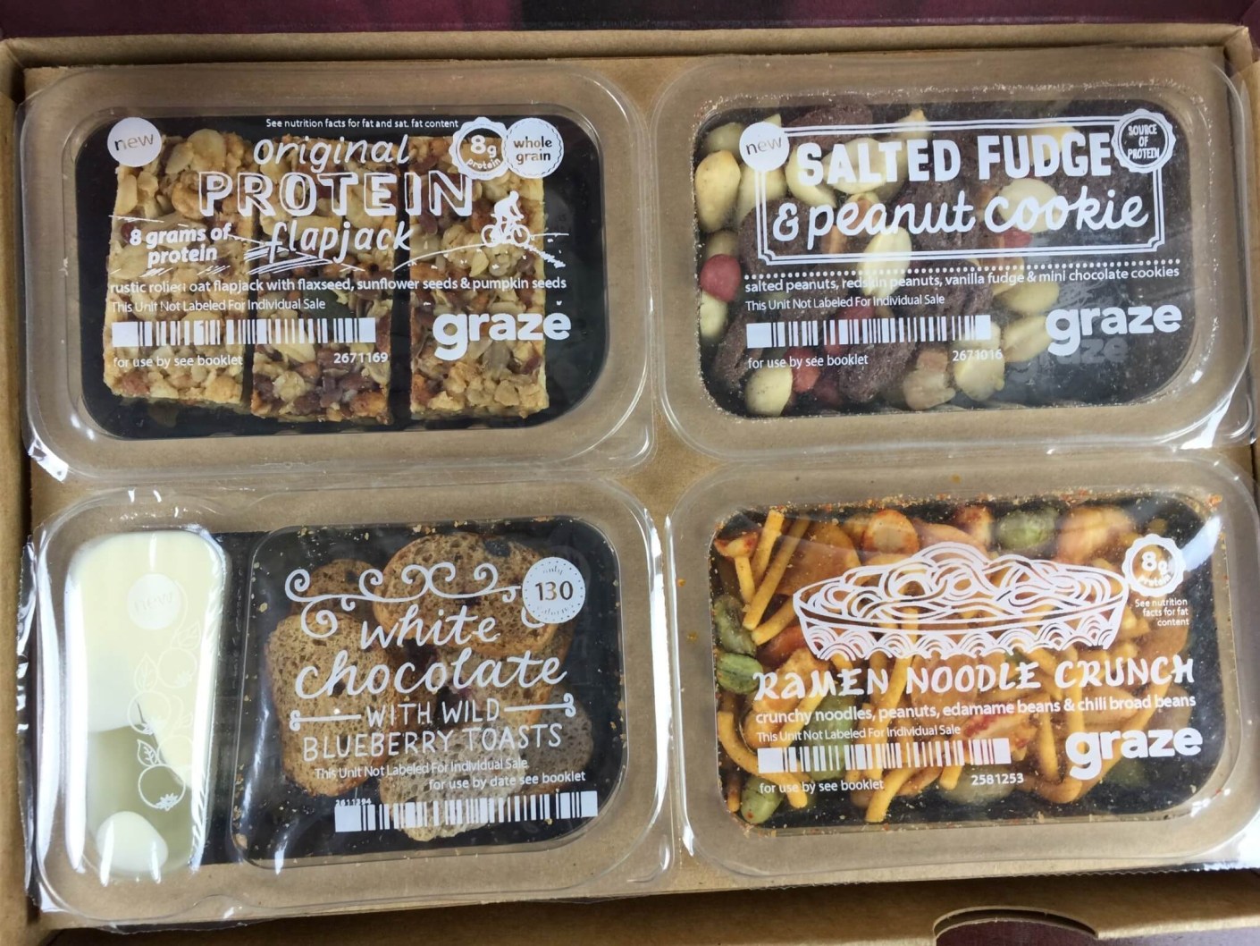 November 2015 Graze Snack Subscription Box Review & Free Trial Box ...