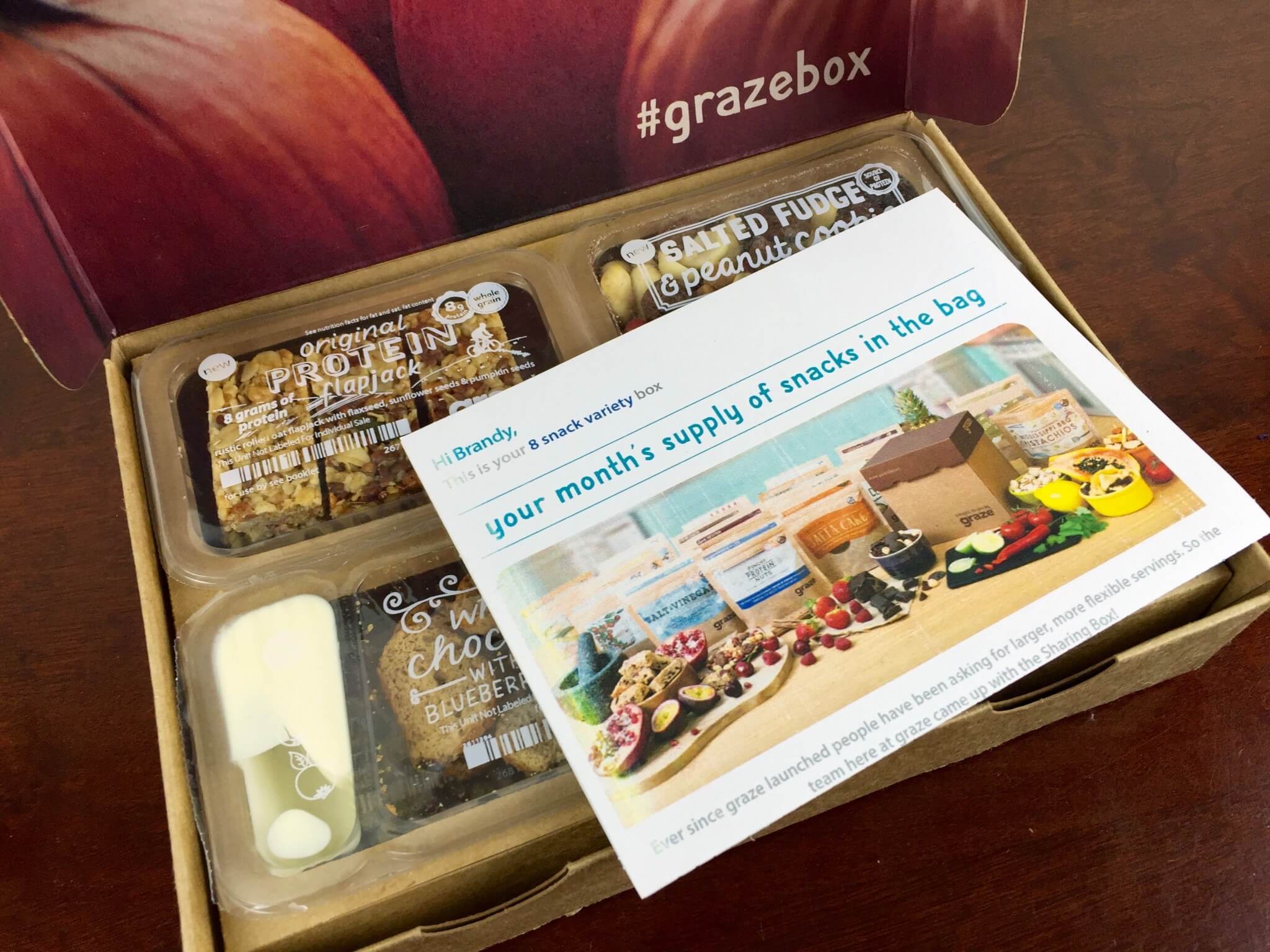 November 2015 Graze Snack Subscription Box Review & Free Trial Box ...