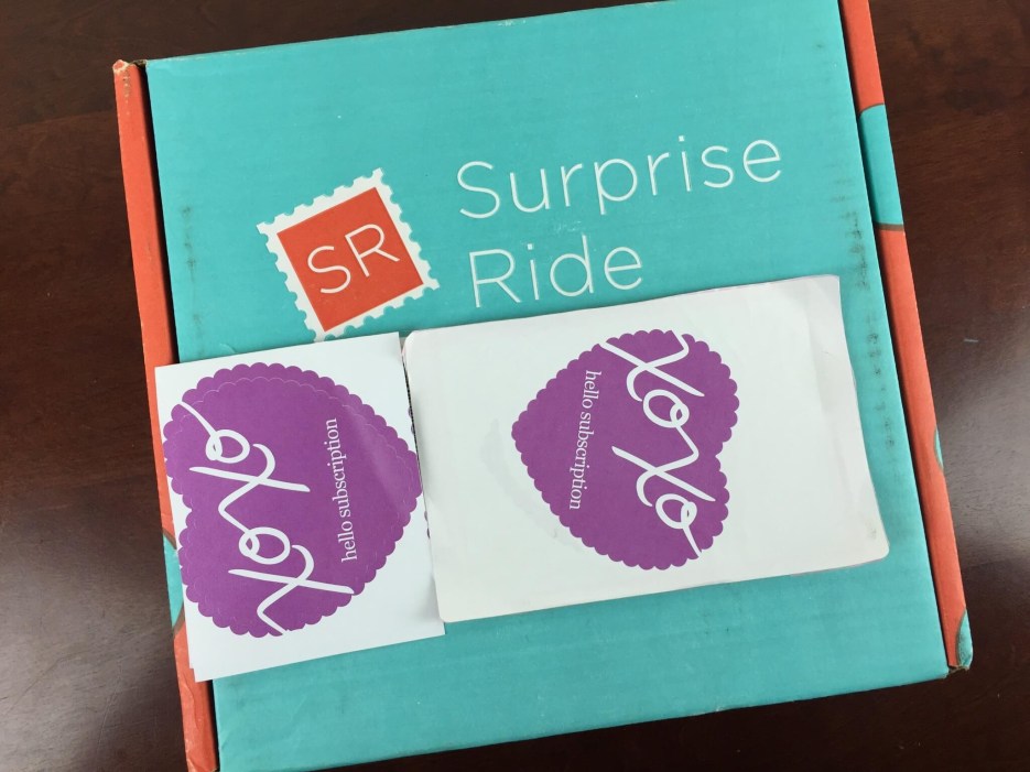 Surprise Ride November 2015 Subscription Box Review + Coupon Code ...