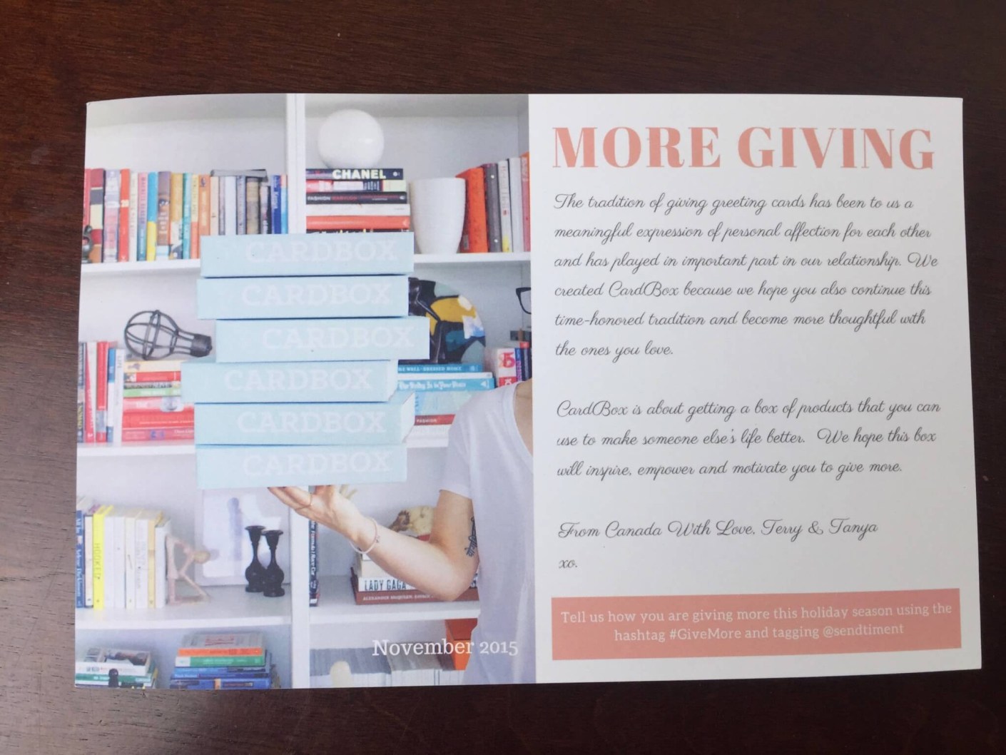 CardBox November 2015 Subscription Box Review - Hello Subscription