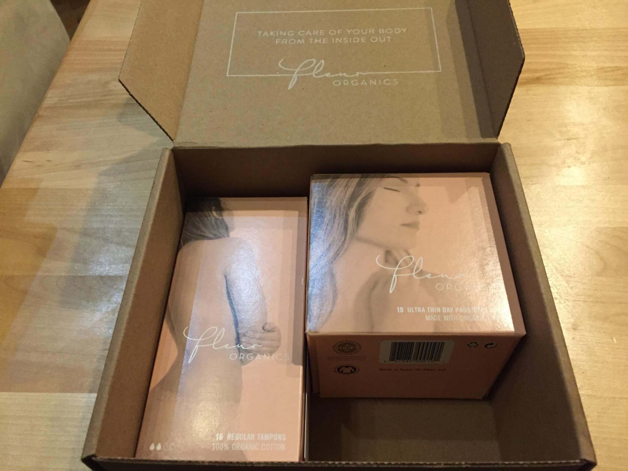 Fleur Organics Organic Cotton Pad and Tampon Subscription Box Review ...