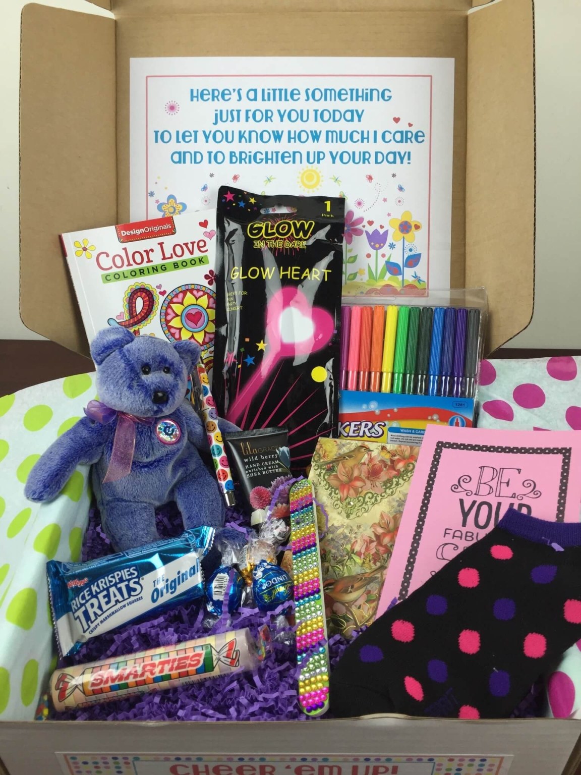 Cheer 'em Up March 2016 Subscription Gift Box Review - Hello Subscription