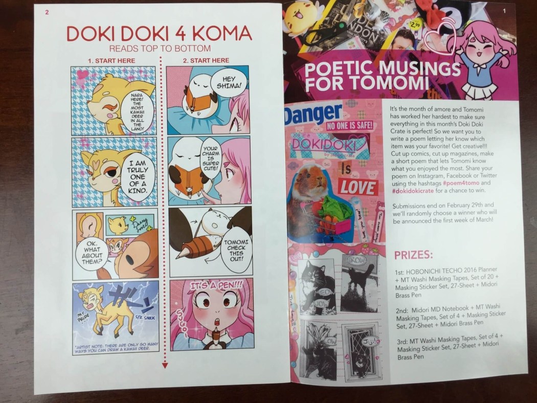 Doki Doki February 2016 Subscription Box Review - Hello Subscription