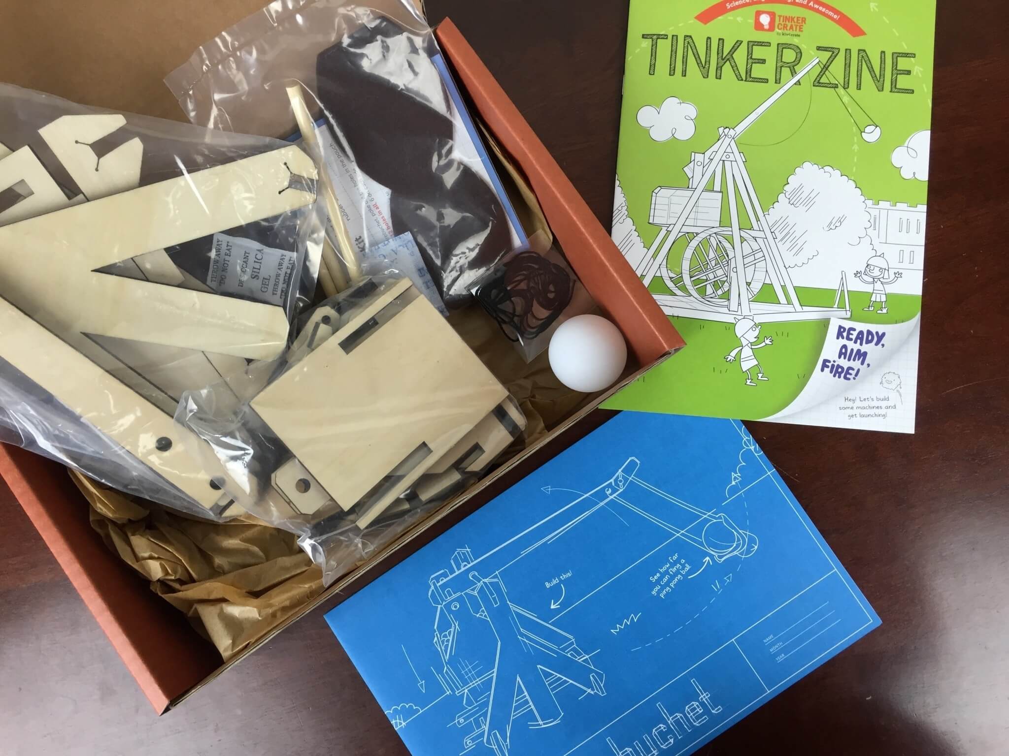 Tinker Crate Review & Coupon - Trebuchet - hello subscription