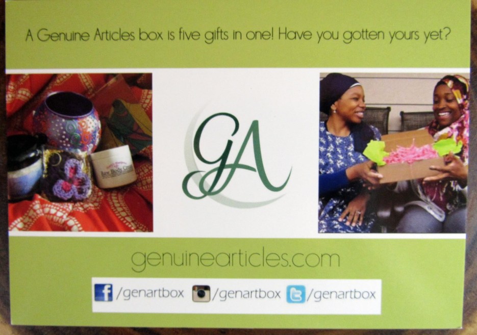 Genuine Articles Subscription Box Review + Coupon - Spring 2016 - Hello ...