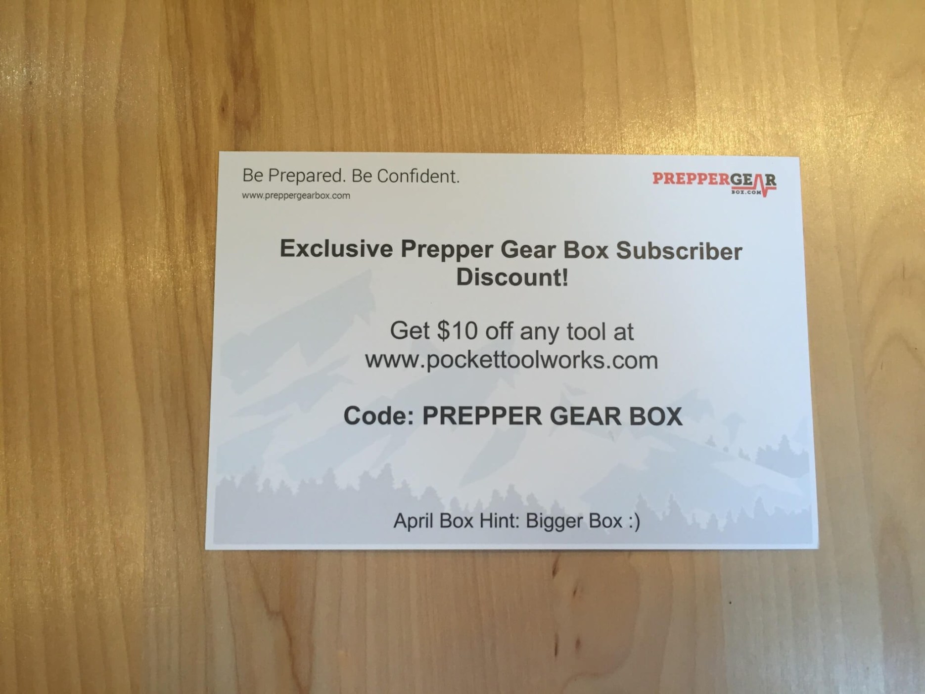Prepper Gear Box March 2016 Subscription Box Review & Coupon - Hello ...