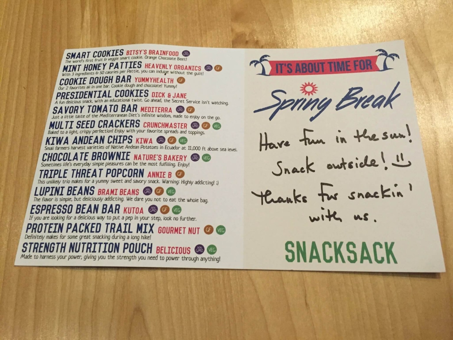 Snack Sack March 2016 Subscription Box Review & Coupon - Hello Subscription