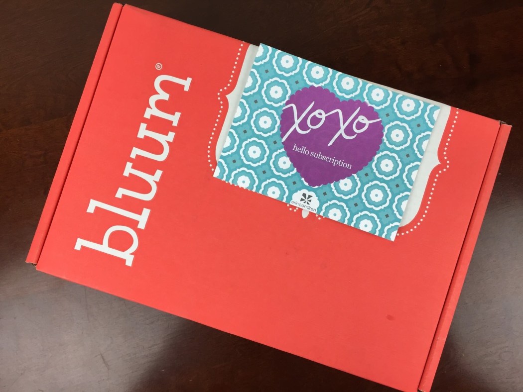 Bluum April 2016 Subscription Box Review & Coupon - Hello Subscription