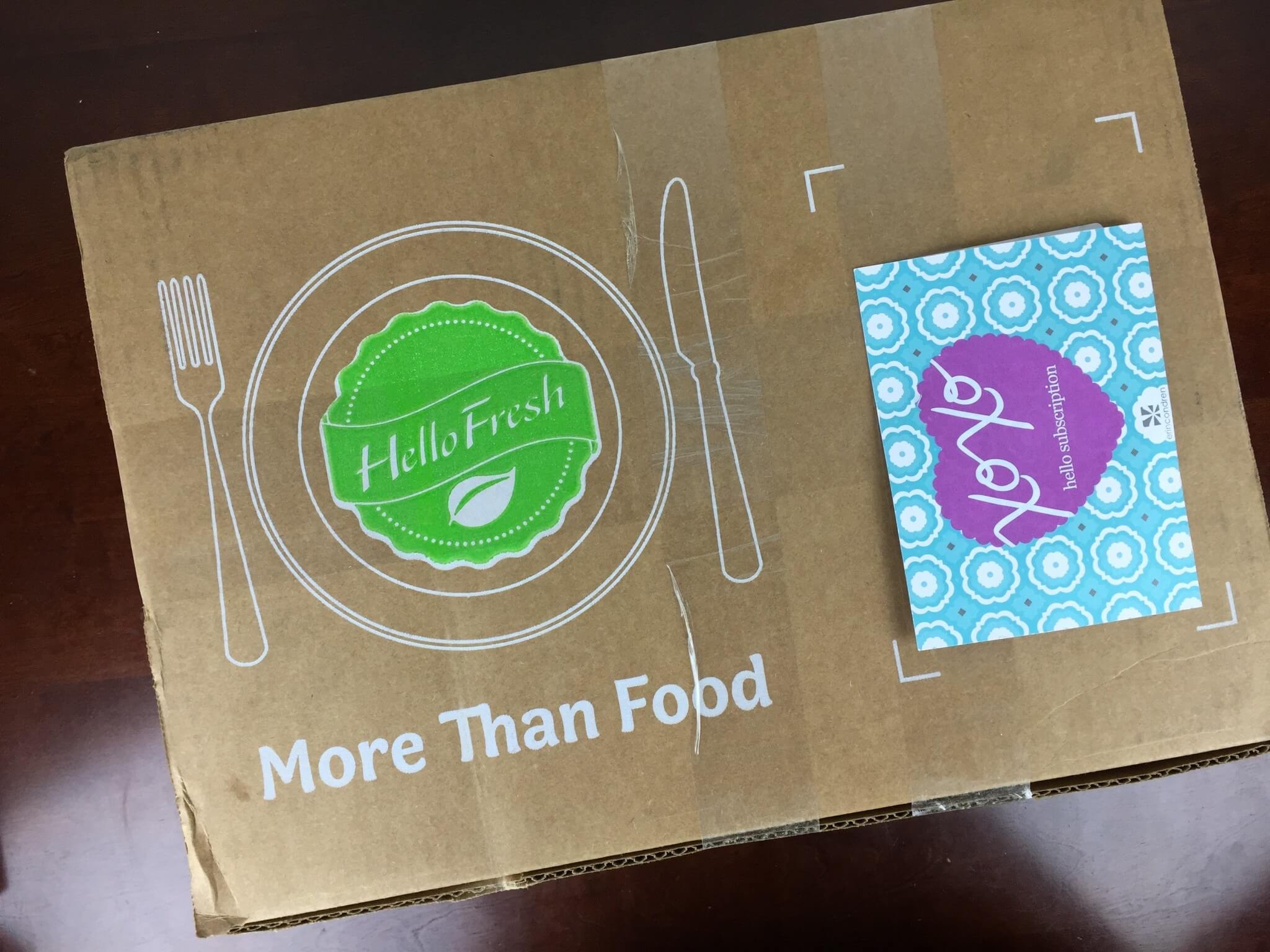 Hello Fresh Subscription Box Review + Coupon - April 2016 - Hello ...
