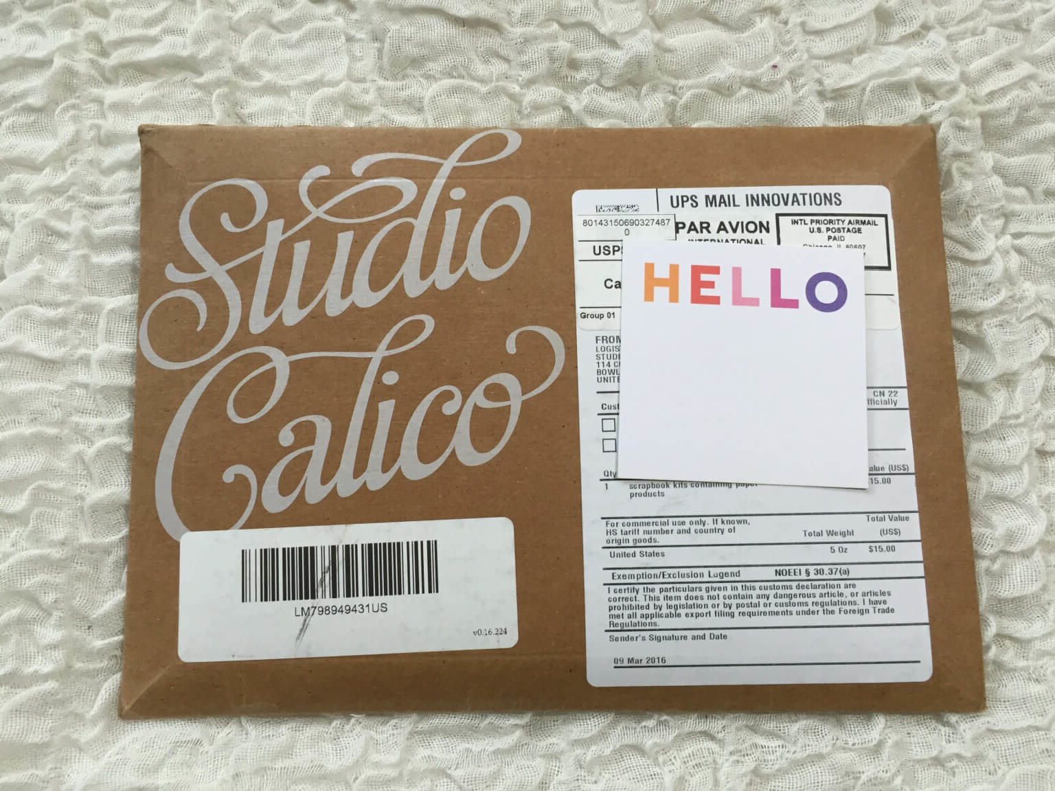 Studio Calico Stationery Kit March 2016 Subscription Review - Hello ...