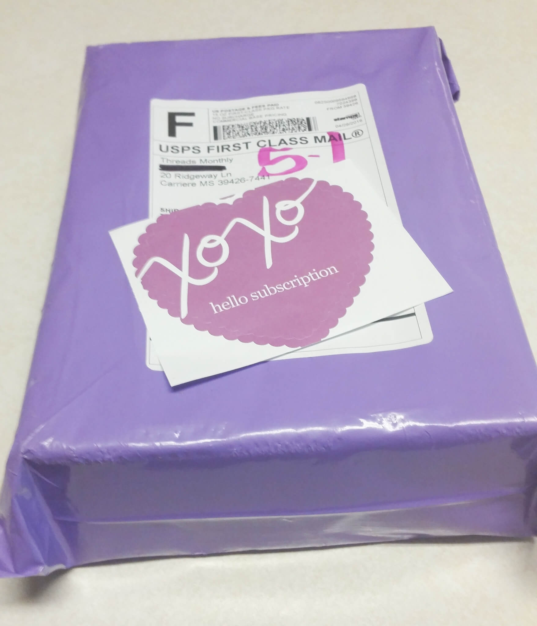 Threads Monthly May 2016 Subscription Box Review & Coupon - Hello ...