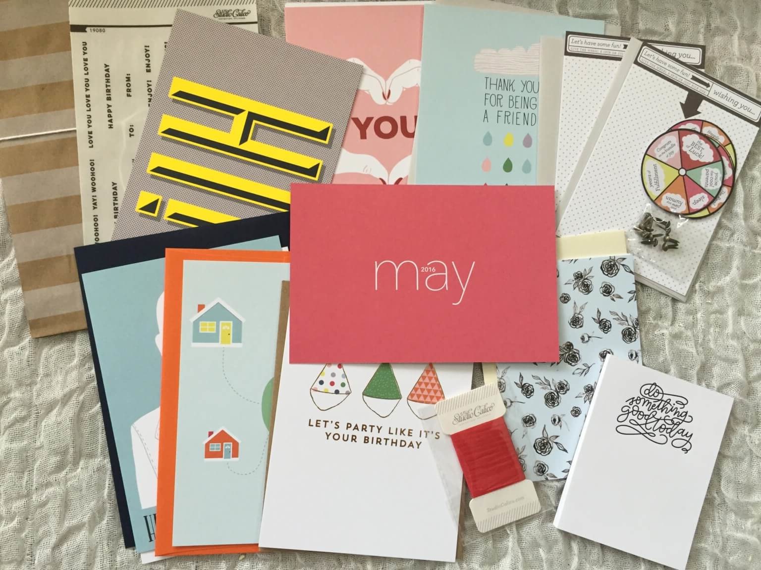 Studio Calico Stationery Kit May 2016 Subscription Box Review - Hello ...