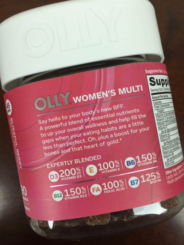 OLLY Vitamins Review - Women's - Hello Subscription