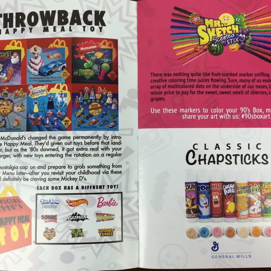 The 90s Box April 2016 Subscription Box Review & Coupon - Hello ...