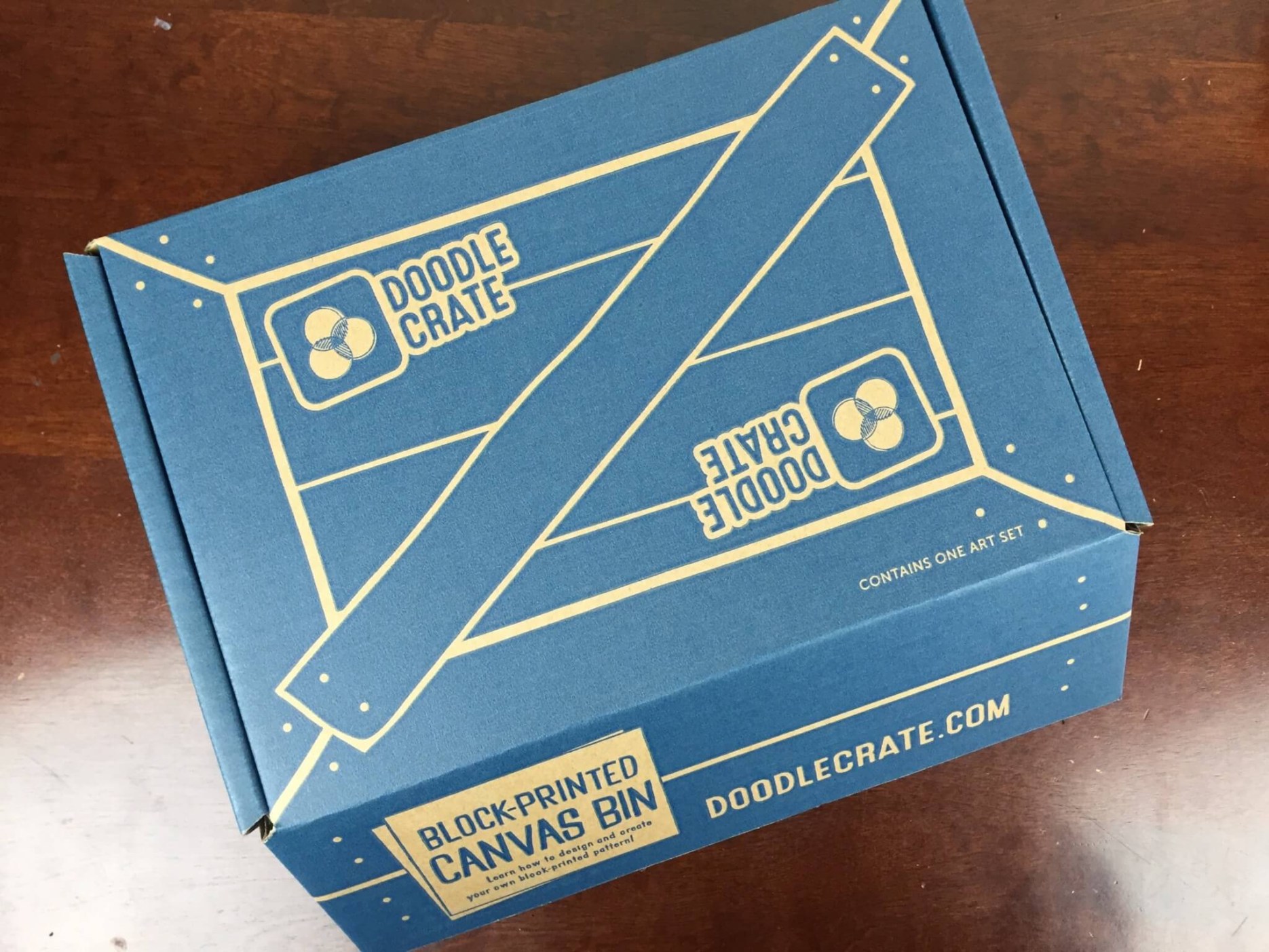 Doodle Crate Subscription Box Review & Coupon - Block-Printed Canvas ...