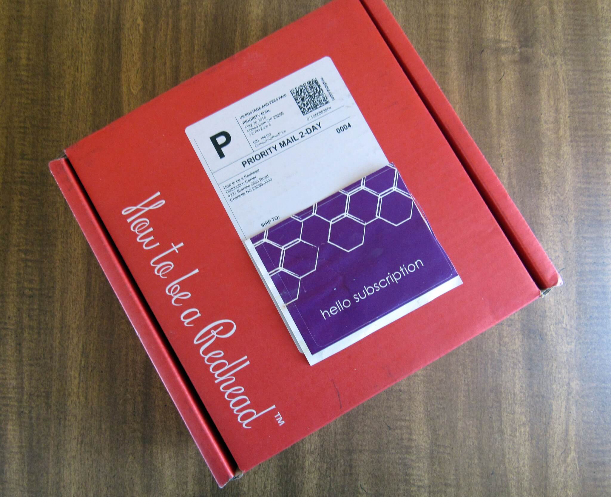 How To Be A Redhead Subscription Box Review - June 2016 - Hello ...