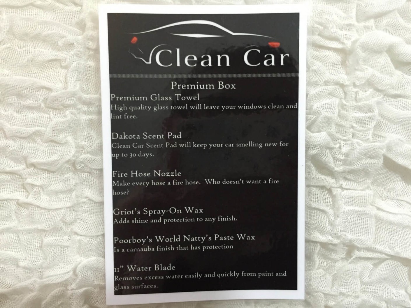 Clean Car Box June 2016 Subscription Box Review - Hello Subscription