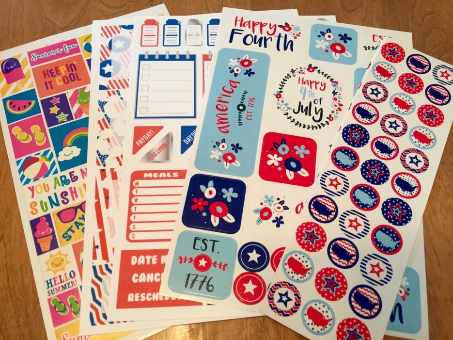 Planner Packs Subscription Box Review- June 2016 - Hello Subscription