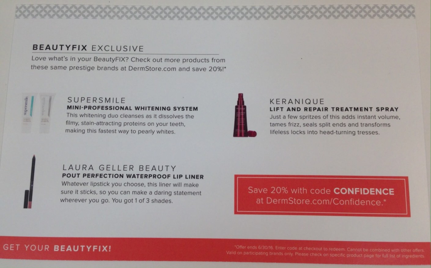 BeautyFIX June 2016 Subscription Box Review - Hello Subscription