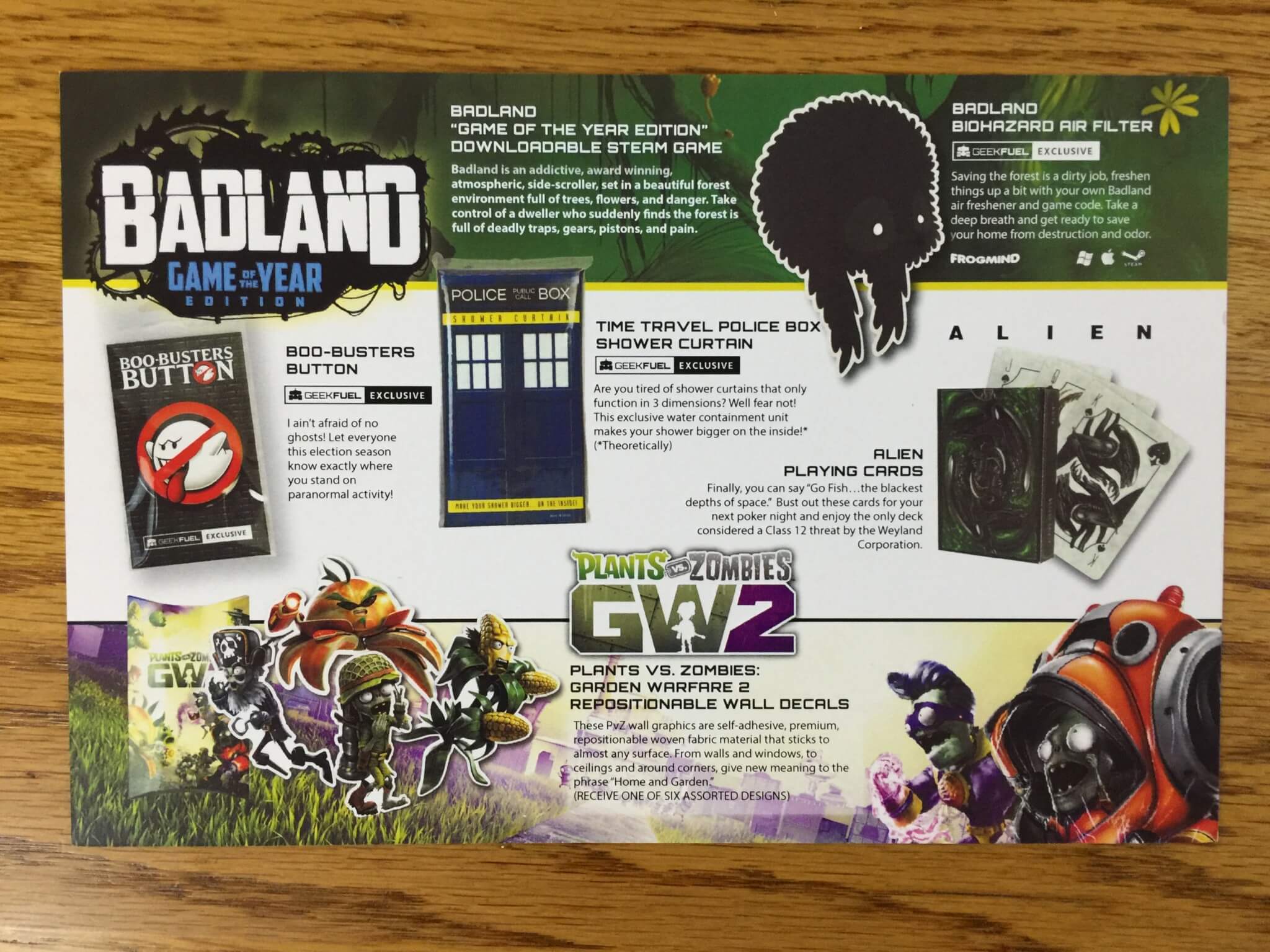 Geek Fuel July 2016 Subscription Box Review & Coupon - Still Available ...