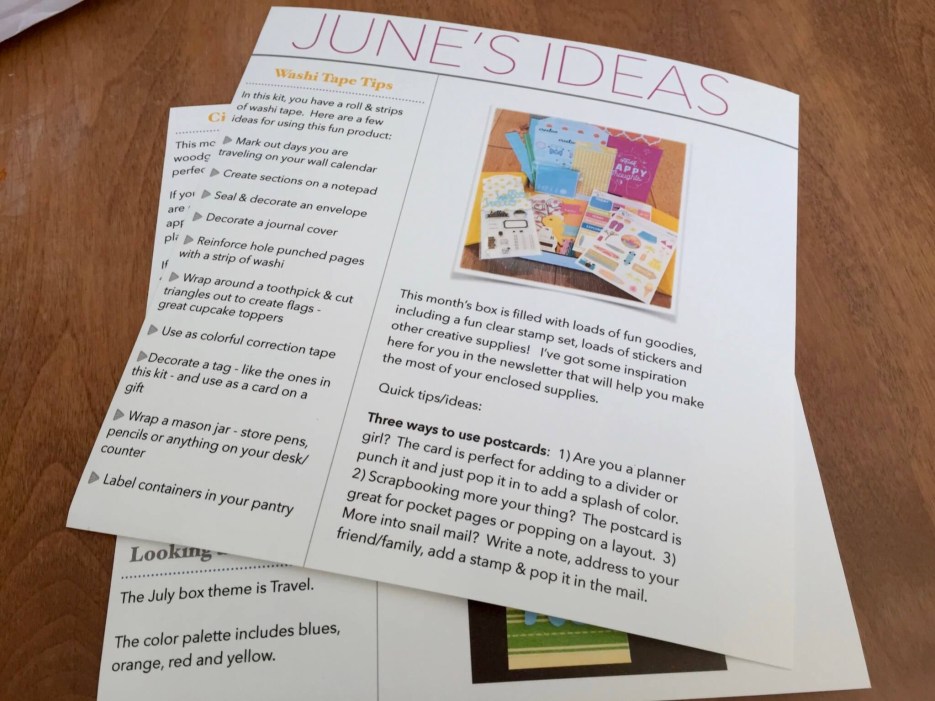 Creative Mercantile June 2016 Subscription Box Review - Hello Subscription